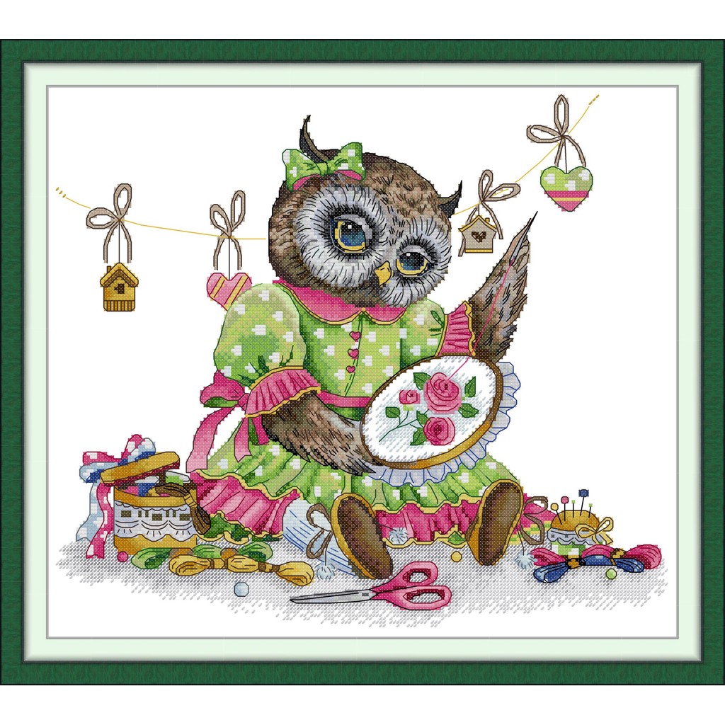 Joy Sunday Stamped Cross Stitch Ktis DMC Threads Chinese Cross Stitch ...