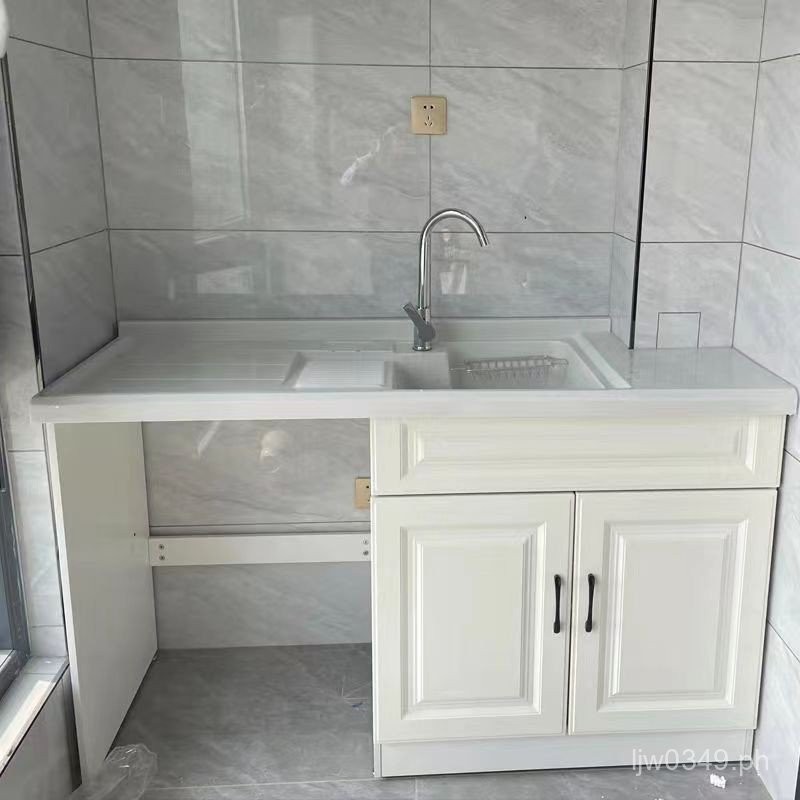 Integrated Cabinet Sink High and Low Basin Combination Bathroom Cabinet ...