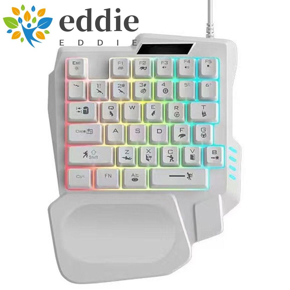 26EDIE Single Hand Keyboard, USB Luminous One Handedly Keyboard ...