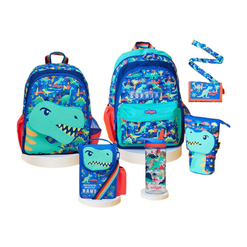 Smiggle Dinosaur School Backpack Tyrannosaurus Rex 36cm Kids Waterproof ...