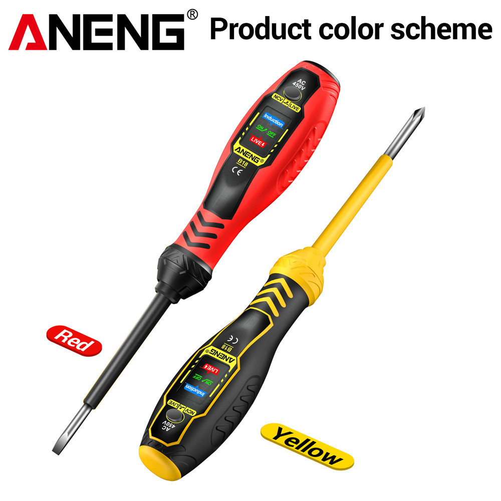 ANENG B18 Screwdrivers Word/cross Neon Bulb Indicator Pocket Beep Alarm ...