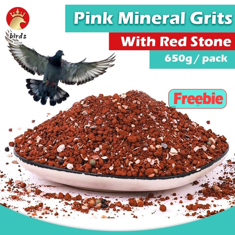650g/Pack Pink Mineral Grits with Redstone Pink Mineral Powder ...