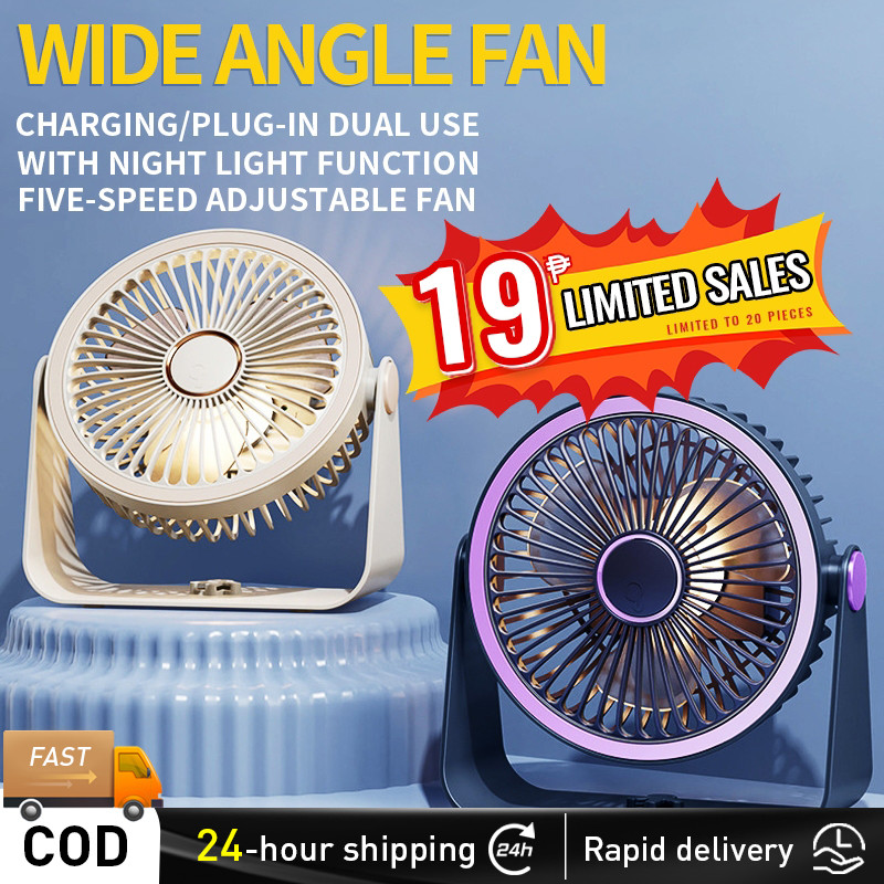 Desk Electric Fan Small folding fan with USB charging retractable 5 ...