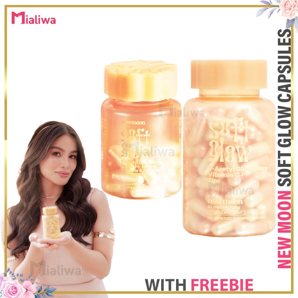 New Moon Soft Glow & Hormo Balance Capsules Whitening Collagen ...