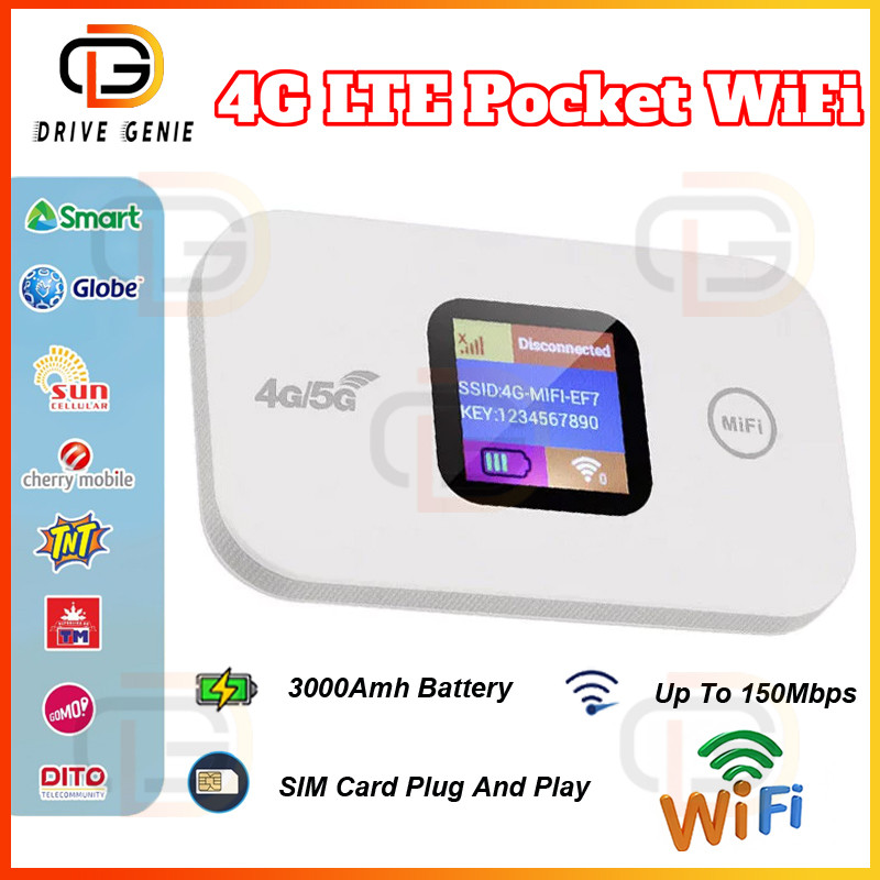 4G 5G LTE Pocket WiFi Openline Hotspot Router Modem Universal Sim Card ...