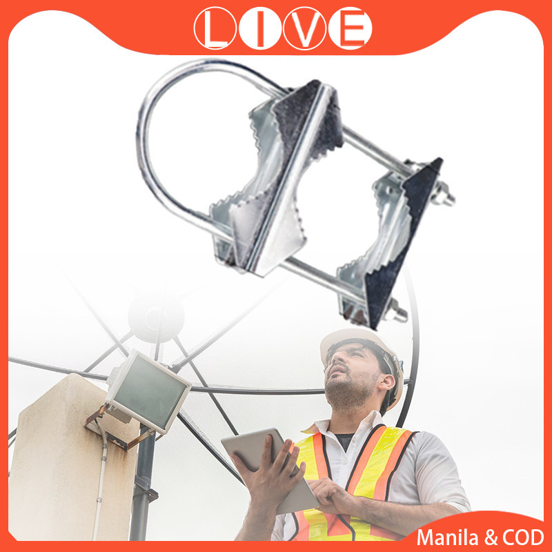 M6 52X140mm Double Antenna Mast Clamp with U Bolts Mast to Mast Mount ...