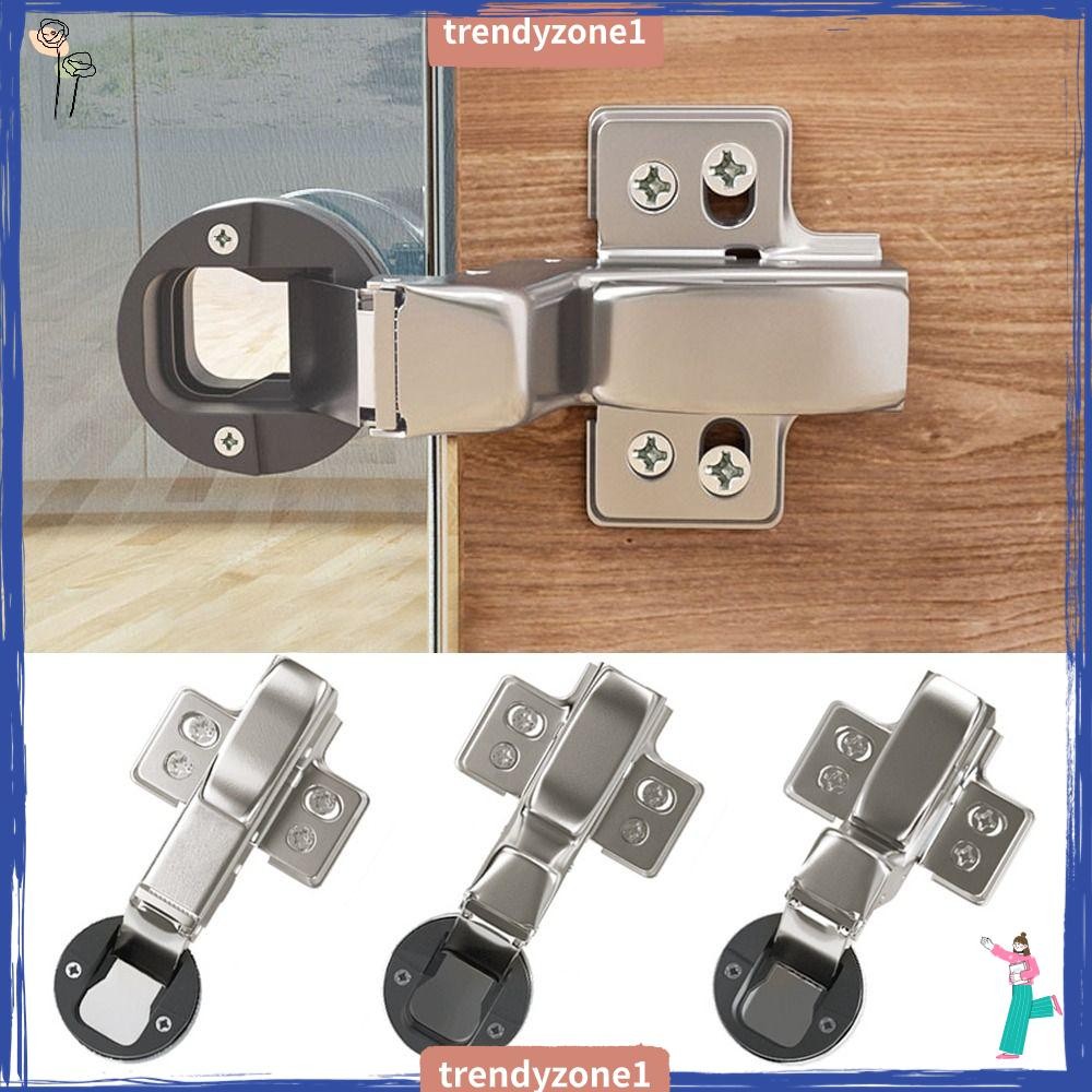 TRENDYZONE1 Glass Door Buffer Hinge, Damping Cold-rolled Steel Cabinet ...