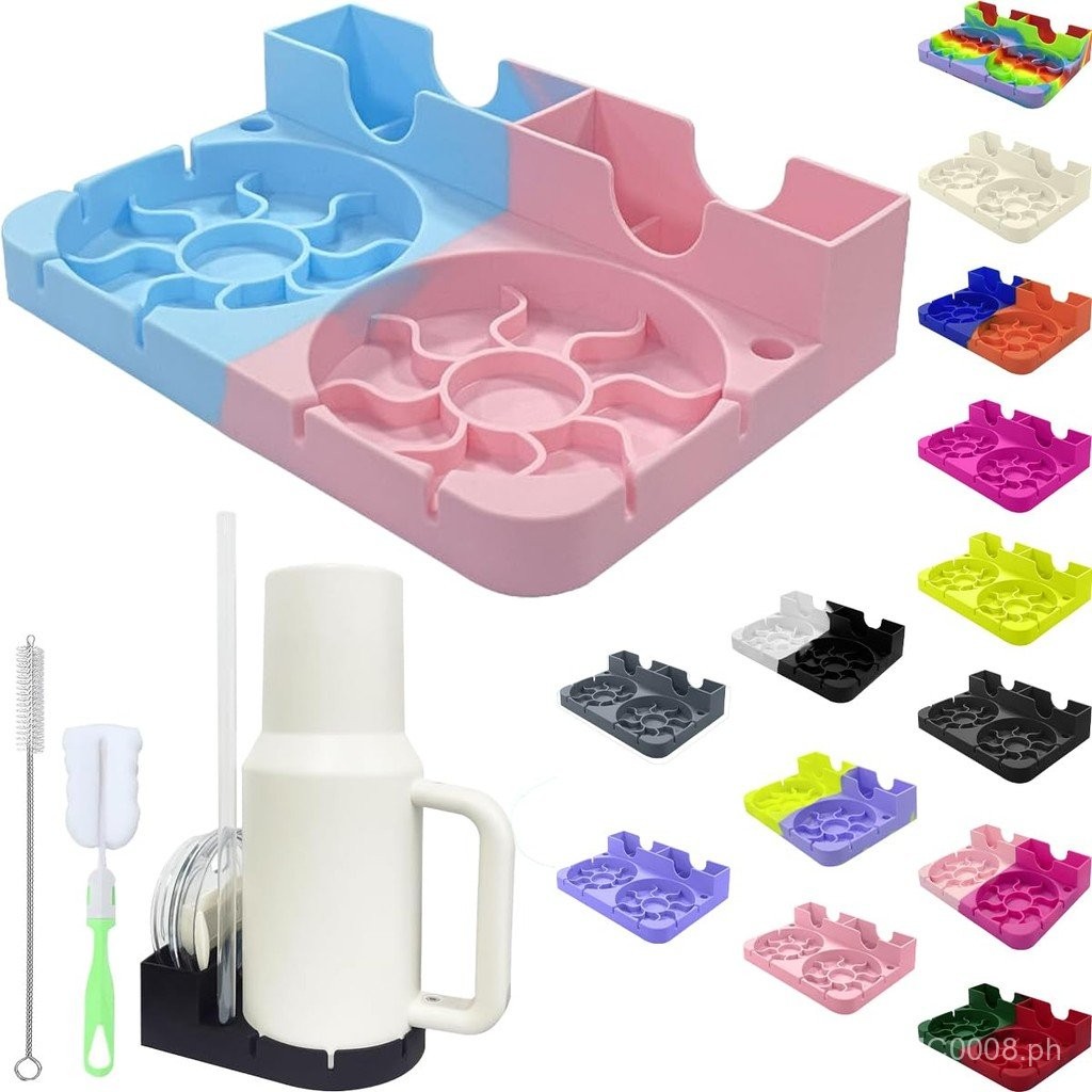 Silicone Drying Rack for Stanley Cup 20 30 40oz Tumbler & Hydro Flask ...