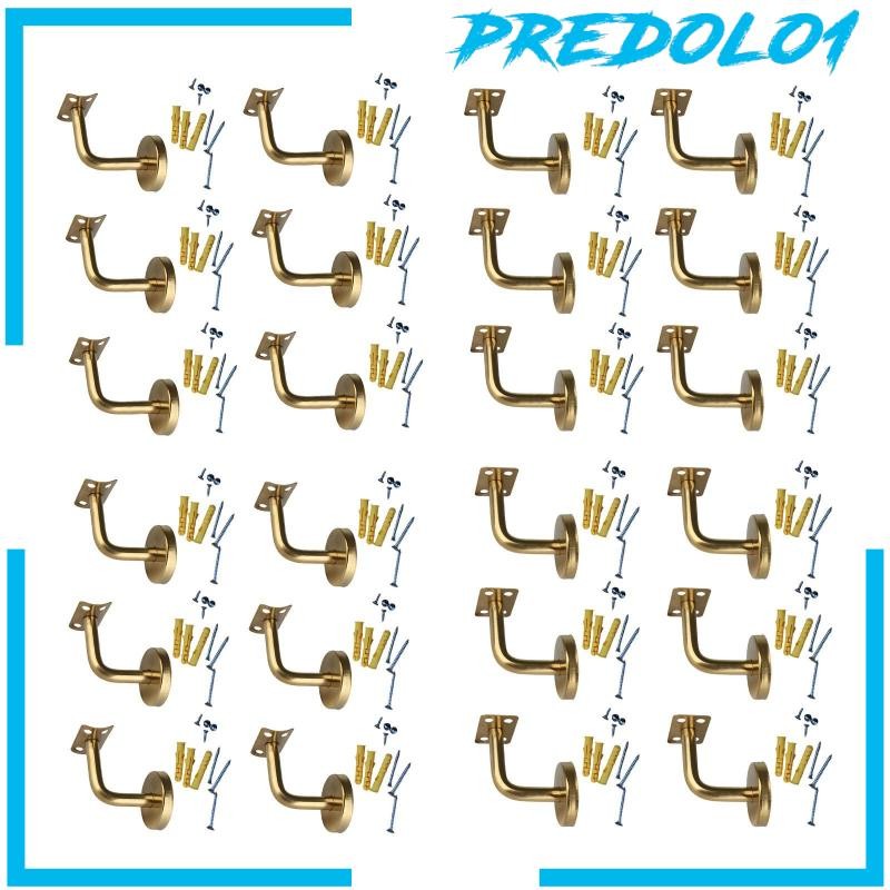 [Predolo1] 6 Pieces Banister Support Stairs Hand Rail Brackets Corridor ...