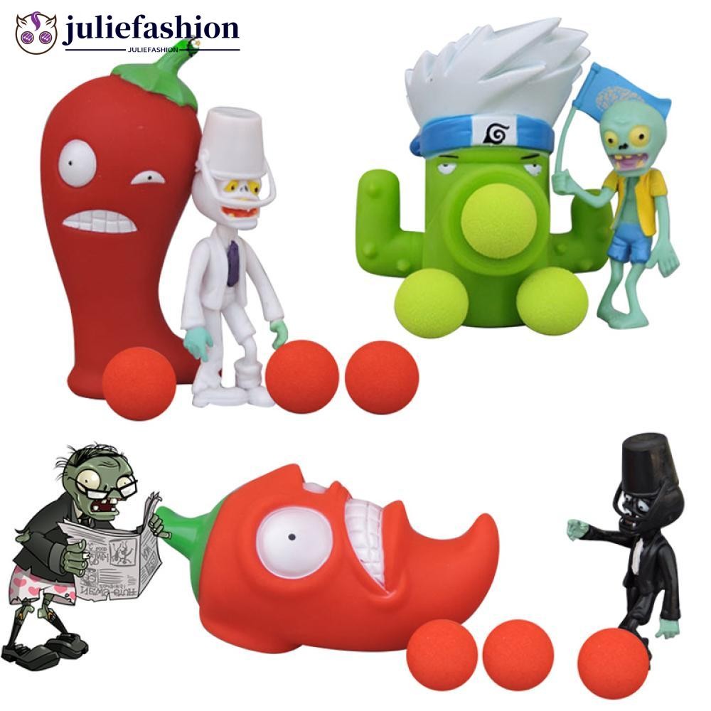 JULIEFASHION Game PVZ Plants vs Zombies Peashooter PVC Action Figure ...