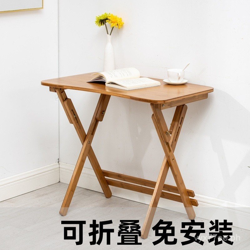Bamboo Children's Study Desk Adjustable Folding Baby Writing Table and ...