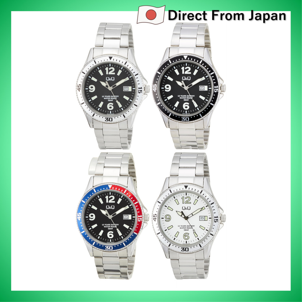 [Citizen Q&Q] Watch Q&Q Analog 10 Year Battery Life Waterproof Metal ...