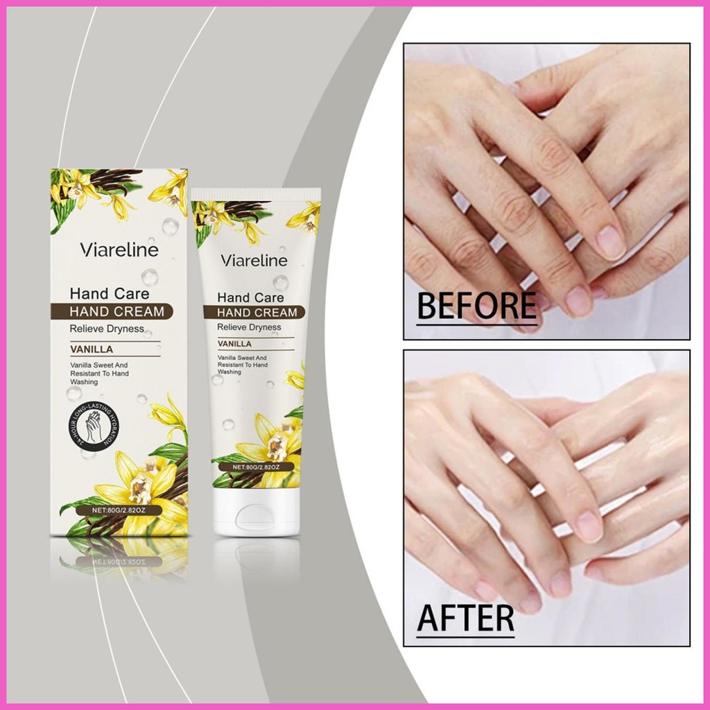 Vanilla Hand Cream Natural Plant Hand Moisturizer Renewal Vanilla Hand ...