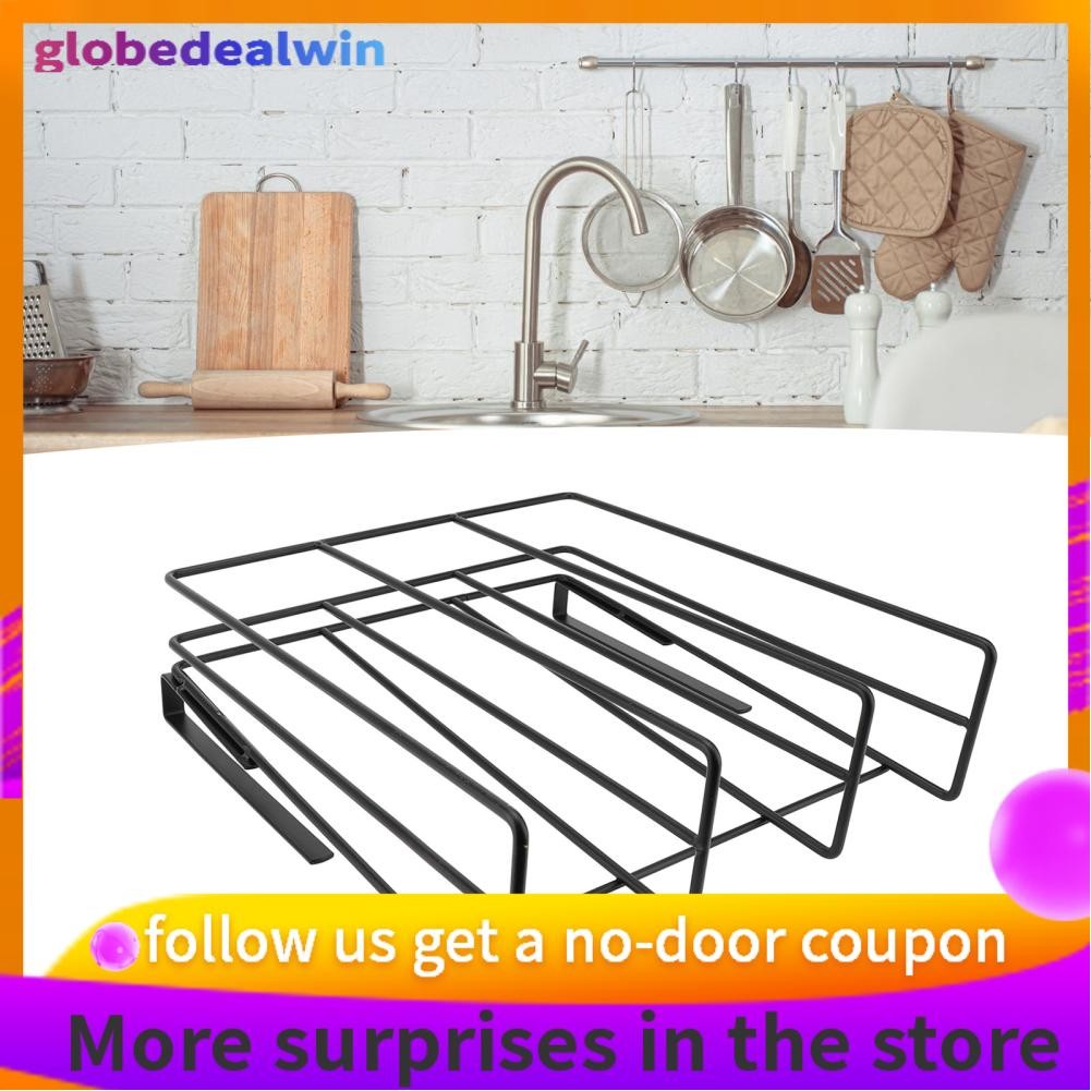 Globedealwin Hanging Chopping Board Rack Under Cabinet Organizer Strong ...