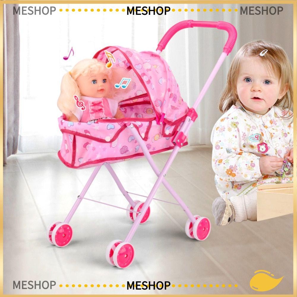 ME Dolls Pram, Play Game Plastic + Metal Baby Stroller, Trendy Role ...