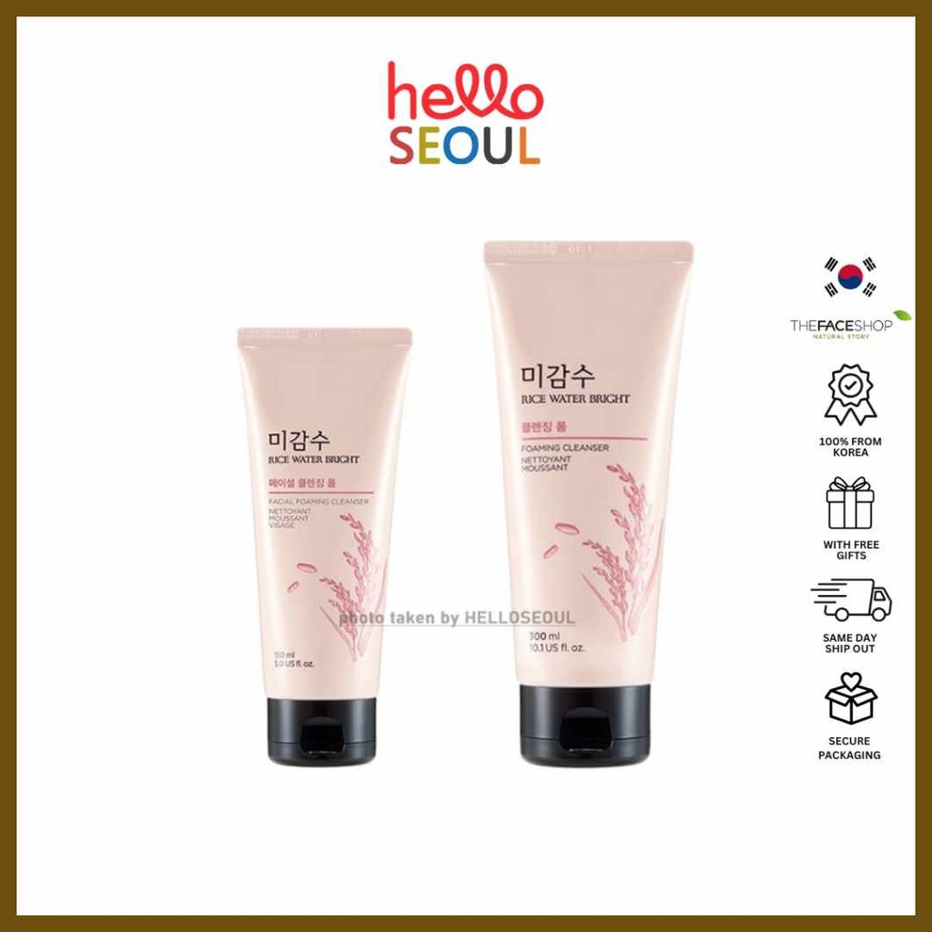 The_pl:Face#Sk+Shop`bi;Rice&Water&Bright&Foaming&Cleanser&F:150ml/300ml ...