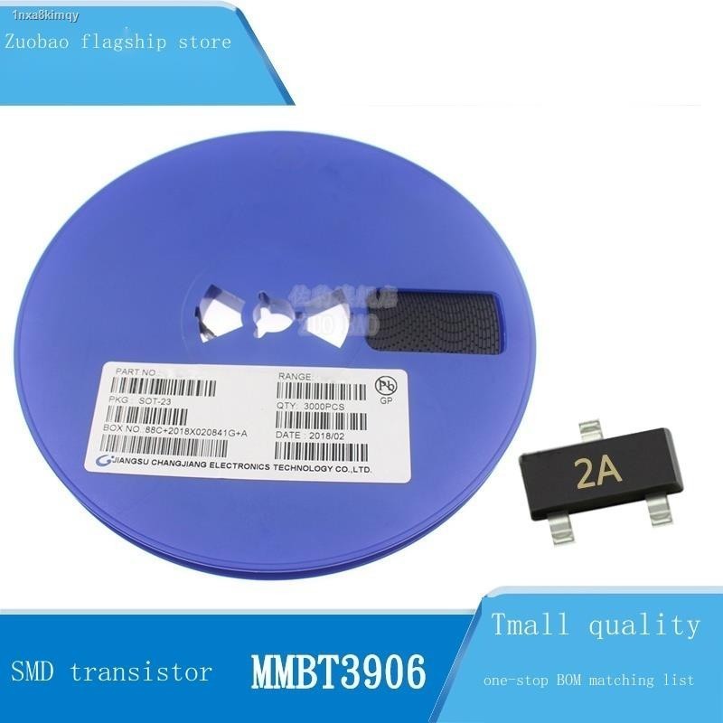 SMD transistor MMBT3906 SOT-23 silk screen 2A 2N3906 SMD PNP amplifier ...