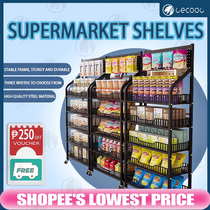 Supermarket Shelves Display Rack For Store Grocery Rack 5 Layers Snack ...