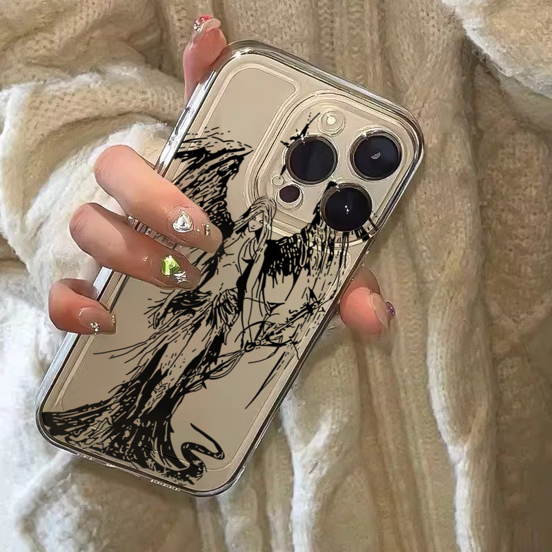 INS Style Space Angel Girl Clear Phone Case For Xiaomi Redmi 14C 13C 13 ...
