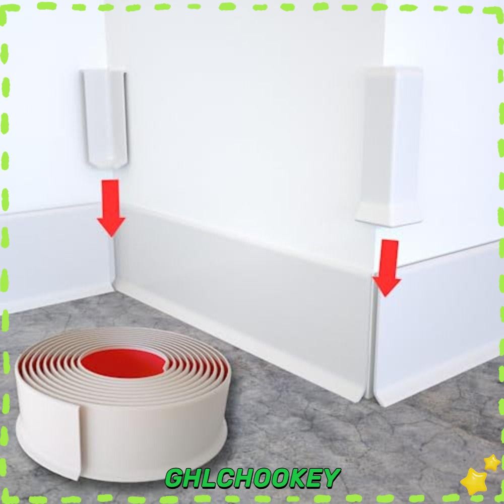 GHLCHOOKEY Baseboard Corner Blocks, Self Adhesive Connector Wall Base ...