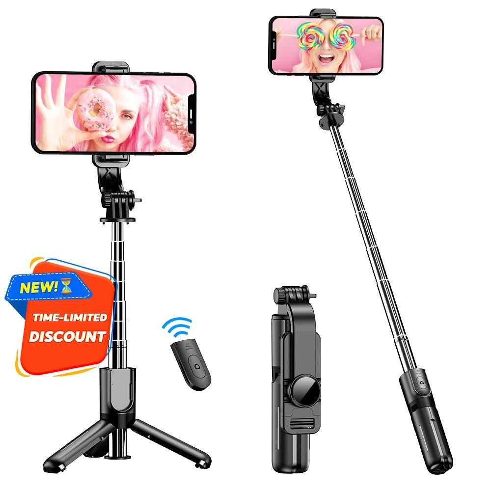 L11 All-in-One Mini Bluetooth Selfie Stick 360° Rotate Tripod Dual ...