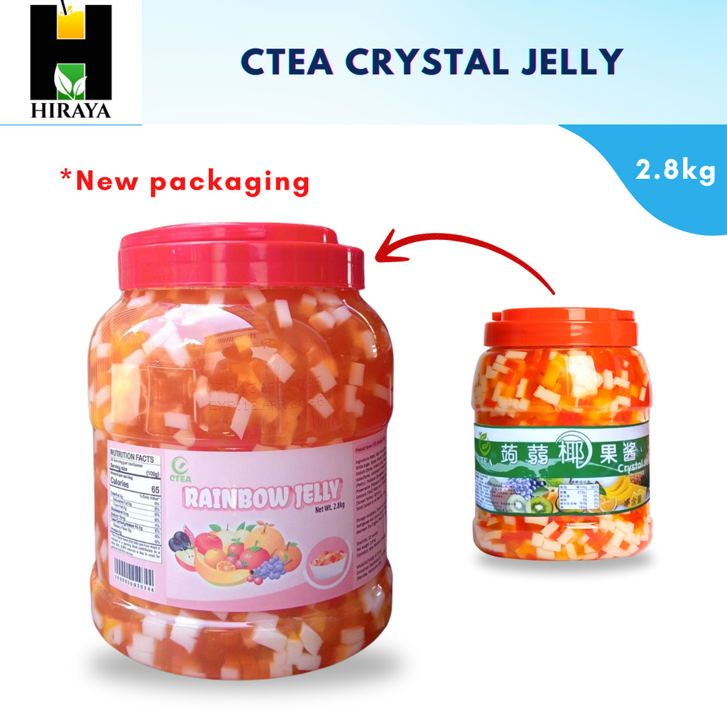 CTEA Crystal Jelly Milk tea Sinkers / Toppings (2.8kg) Fruit Tea Sinker ...