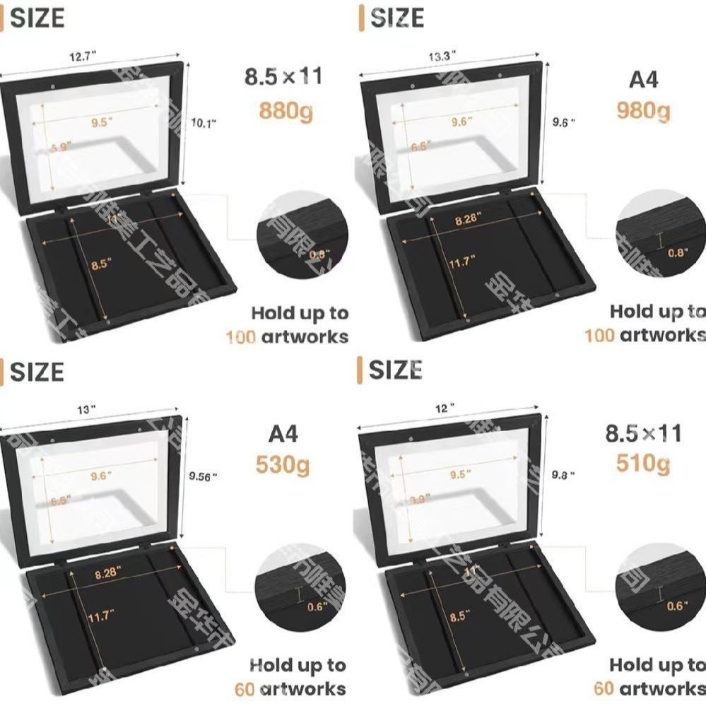 Flip Certificate Frame Artwork Frame Kindergarten Display Frame Storage Children's Magnetic ...