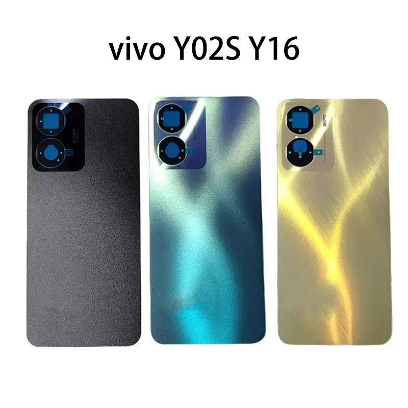 For vivo Y02S Y16 Back Cover Glass Battery Cover Rear Door Housing ...