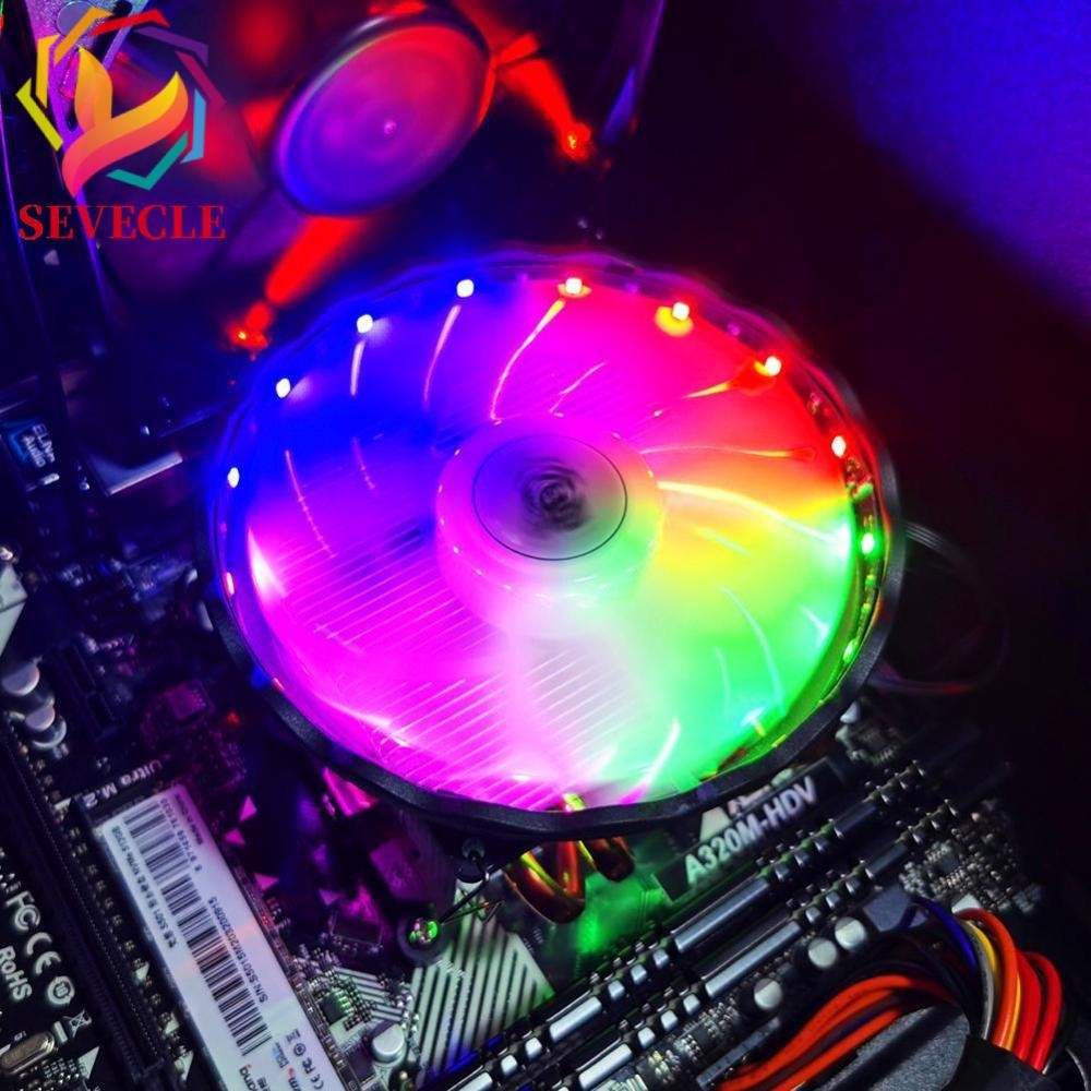 120MM CPU Cooler 4 Heat Pipes PWM 4 Pin PC Radiator RGB Quiet Cooling ...