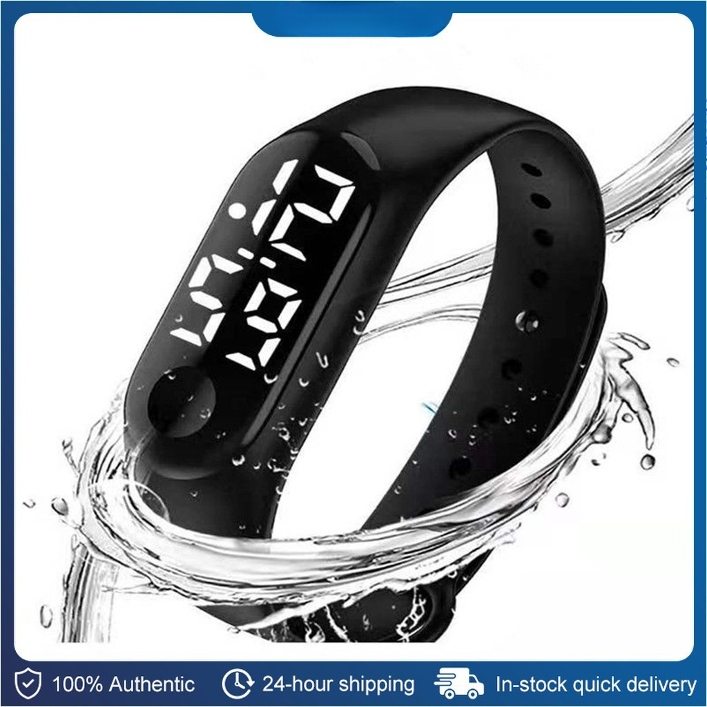 LED Touch Waterproof Electronic Watch M9 Electronic Watch Men's and ...
