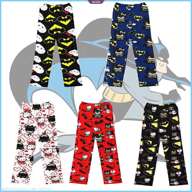 New Sanrio Y2k Style Spring And Autumn Thin Hello Kitty Batman Pajama ...