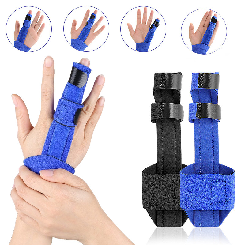 Wrist Protective Cover Finger Brace Splint Adjustable Wristband ...