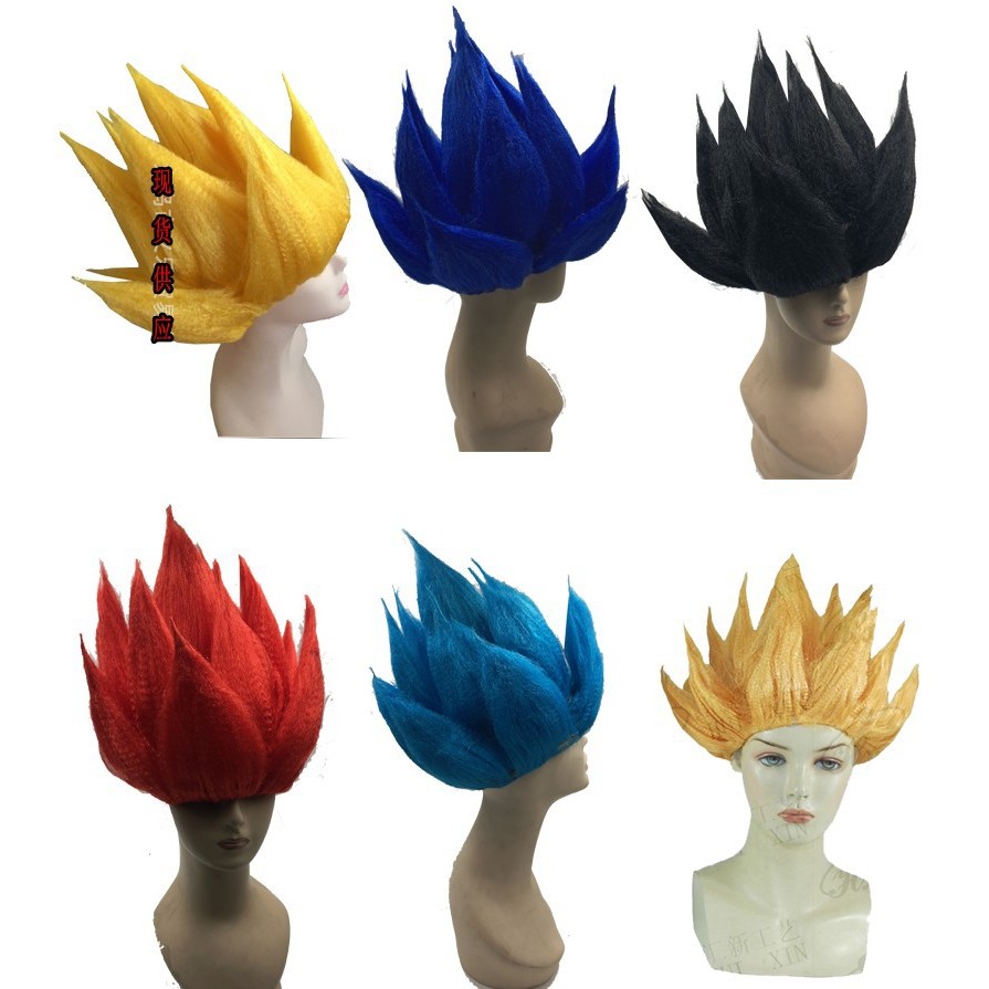 Dragon Ball Super Saiyan Son Goku Kakarotto Hair Wigs for Man for Anime ...