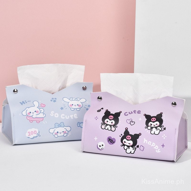 Kuromi tissue box living room car sanitary napkin bedroom storage set ...