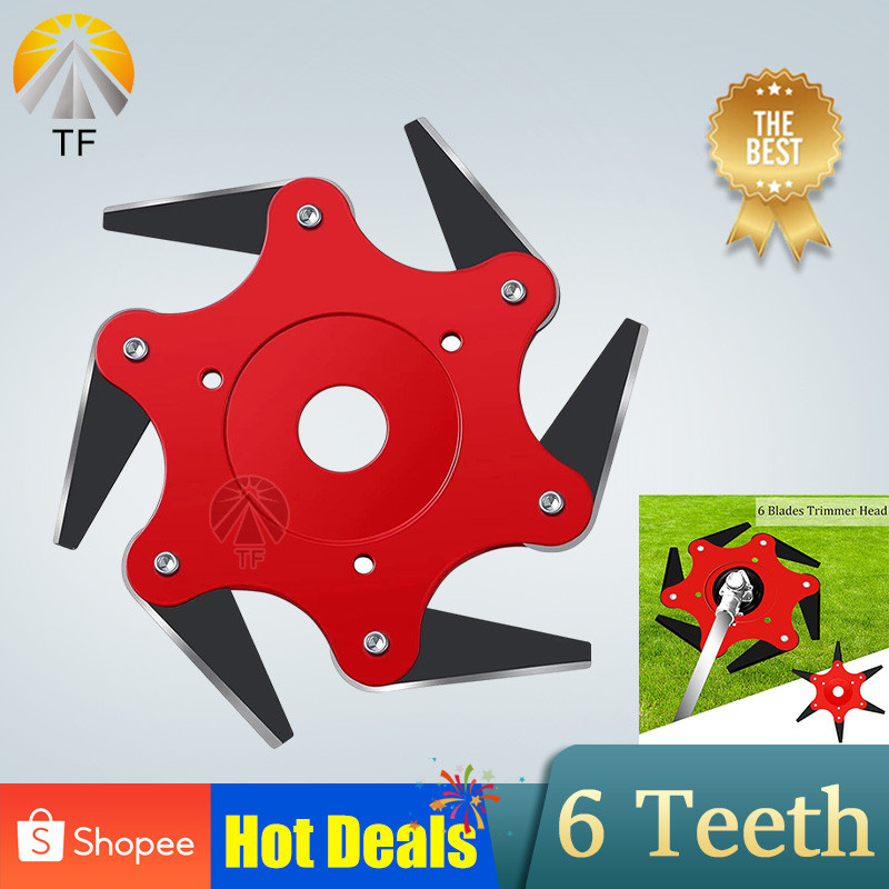 6 Teeth Grass Cutter Brush Cutter blade 2t 3t for 2 Stroke and 4 Stroke ...