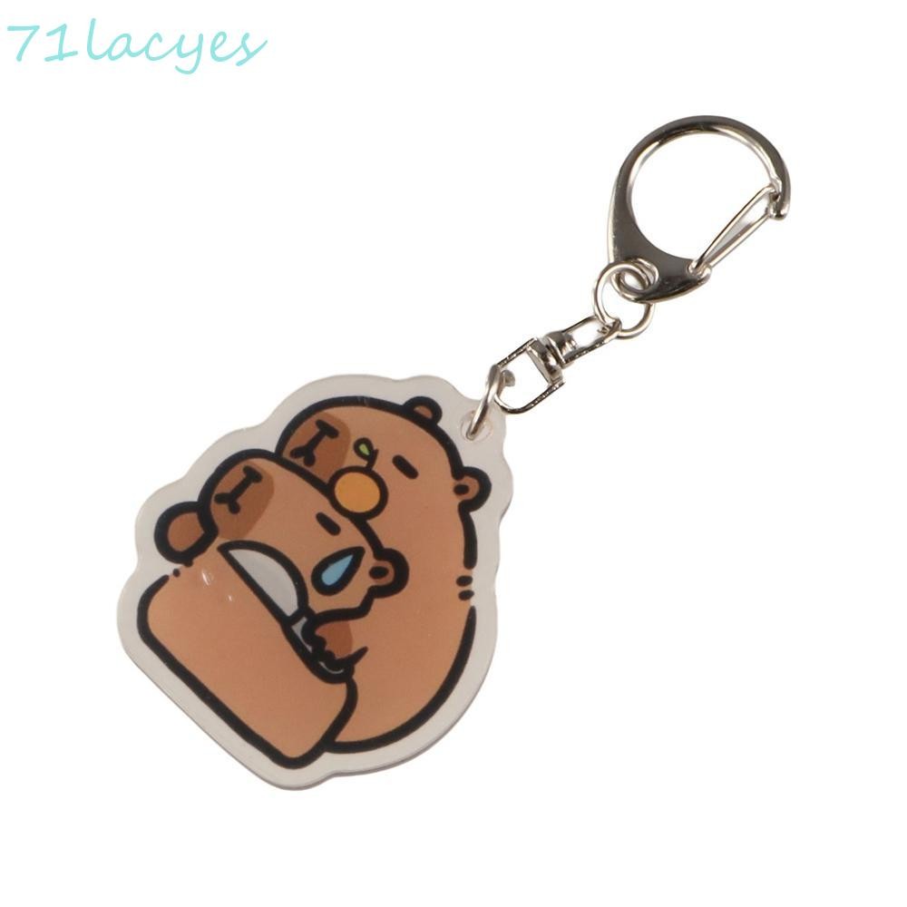 LACYES Capybara Acrylic Keychain, Capybara Acrylic Capibara Bag Hanging ...