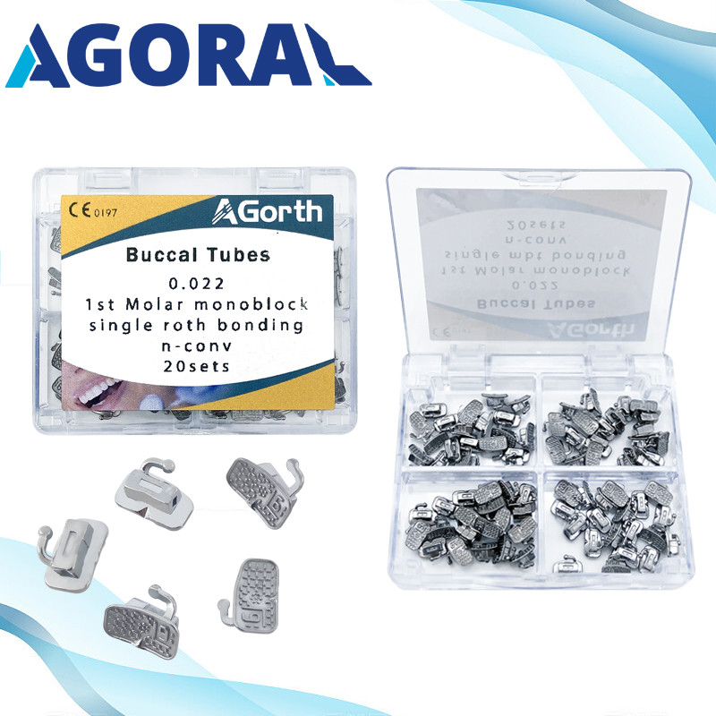 Agoral 20Sets/Box Dental Orthodontic Buccal Tube Monoblock For 1st ...