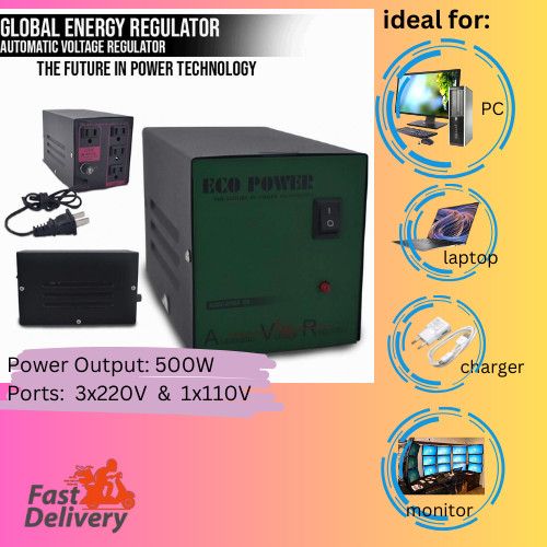 Automatic Voltage Regulator (AVR) – 500W Power Output ECO Power ...