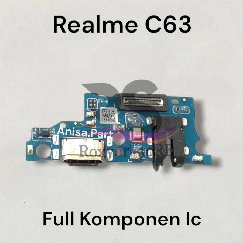 Original Realme C63 Casing Connector Casing Board Full Ic Components ...