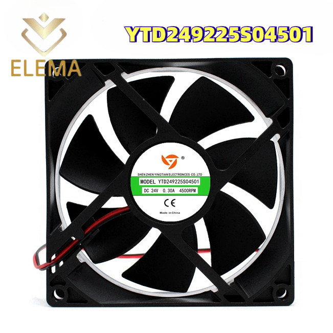 1Pcs YTD249225S04501 Cooling Fan 9cm DC24V 0.3A Welding machine cooling ...