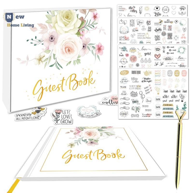 NHL> Wedding Guest Book Elegant Guest Book Weddings Reception Baby ...