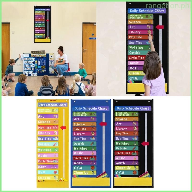 RAN Daily Schedule Chart Practical Classroom Pocket Chart Daily ...