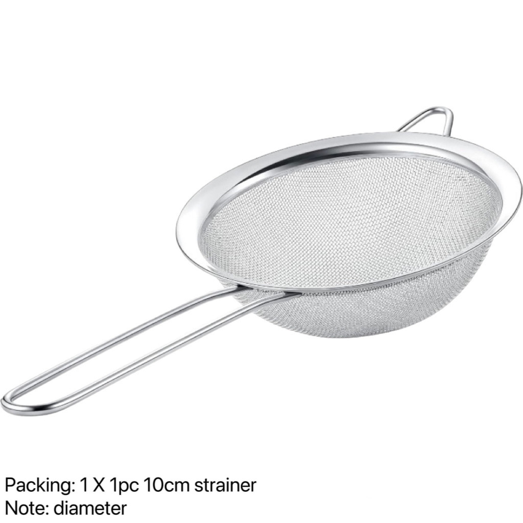 Durable Stainless Steel Mesh Strainer Set for Kitchen Flour, Oil, and ...