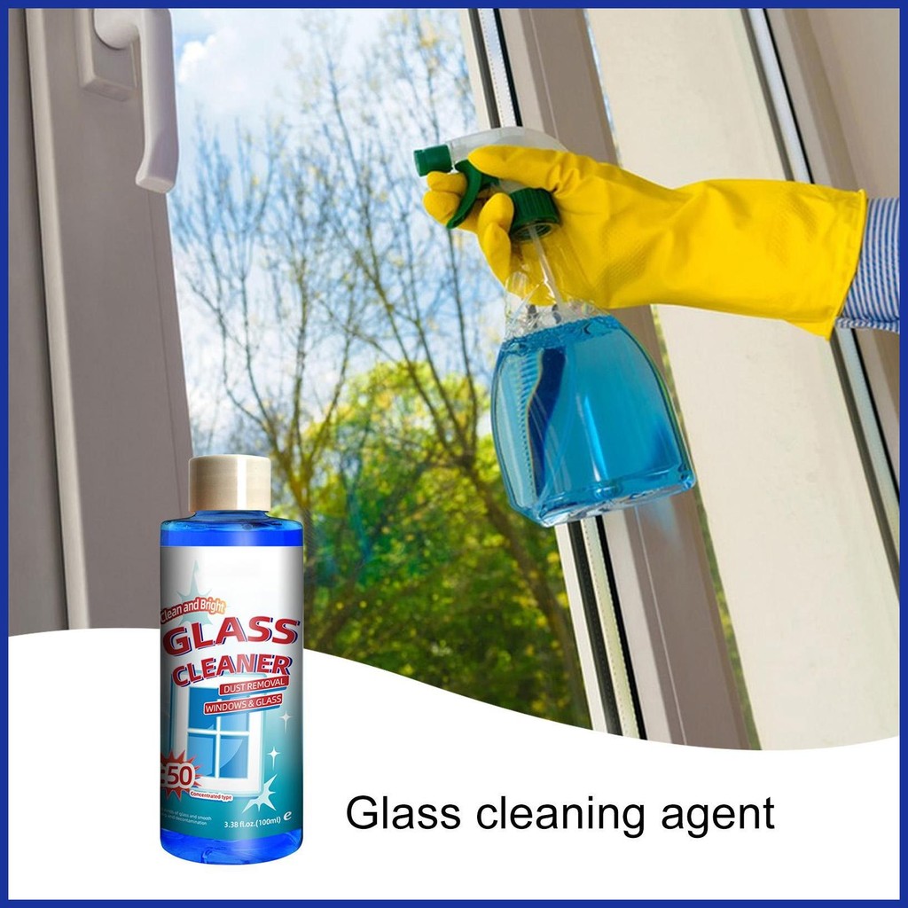 Glass Cleaner Concentrate 100ml Glass Cleaner Refill Professional Safe ...