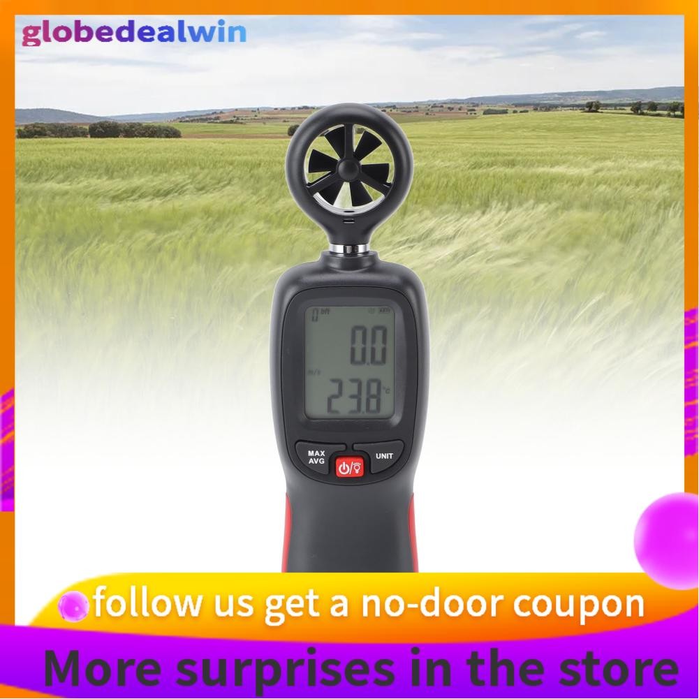 Globedealwin Anemometer High Accuracy Micro Digital Wind Speed Detector ...