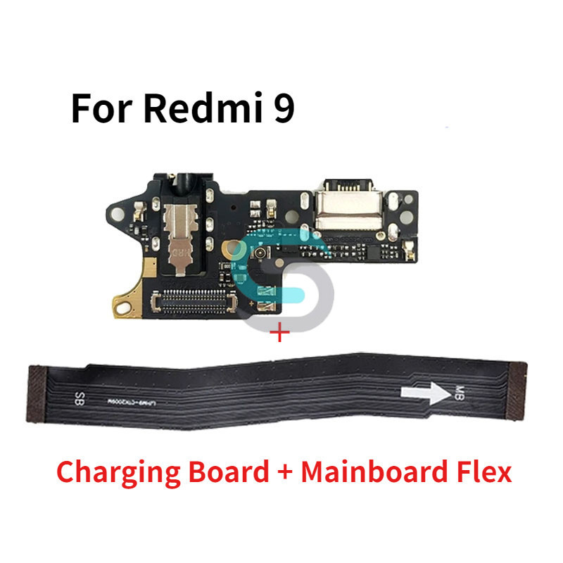For Redmi 9 Charging Port Board Flex Main Board Motherboard Flex ...
