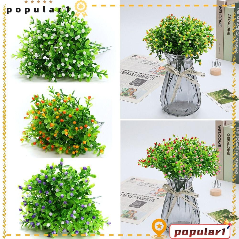 POPULAR Artificial Boston Fern, Small Fruit Plastic Simulation Plant ...