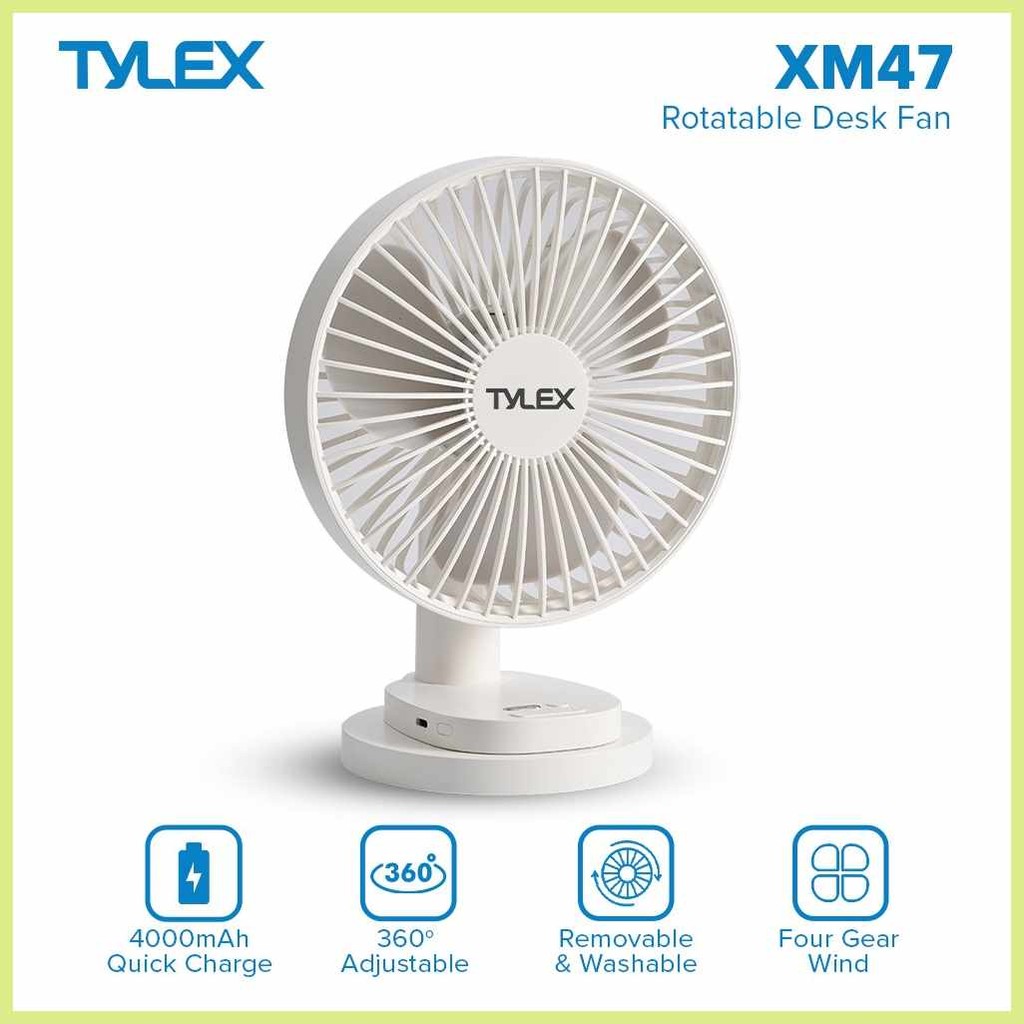 TYLEX{o{XM47]BM>Rotatable}P)Desk}KH)Fan}vD)4000mAh}Zo)Rechargeable}ED ...
