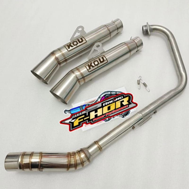 Kou mahachai SUPER open spec pipe 1set and big elbow for tmx rusi ...