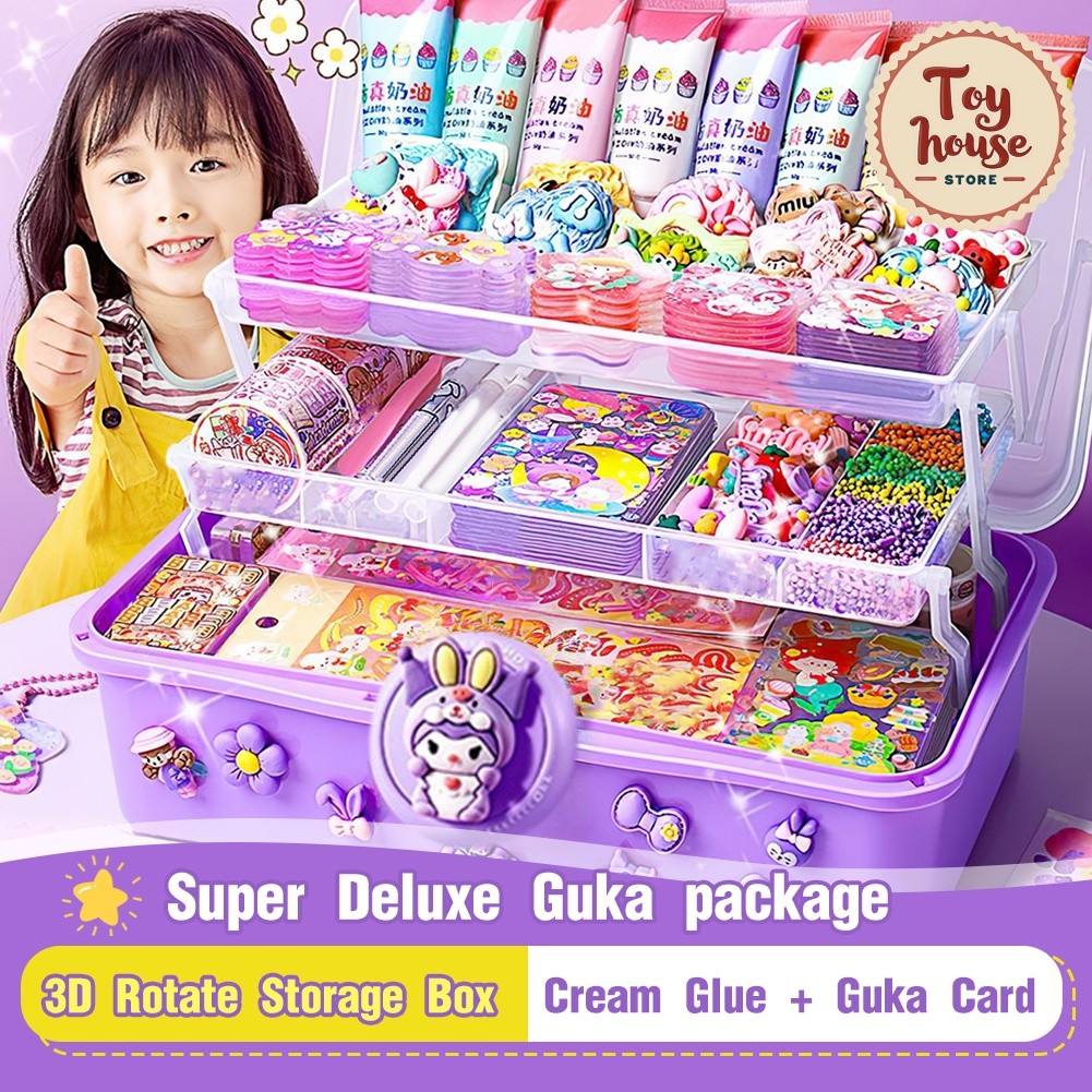 TH Guka keychain set for kids cream glue sticker set guka Accessories ...